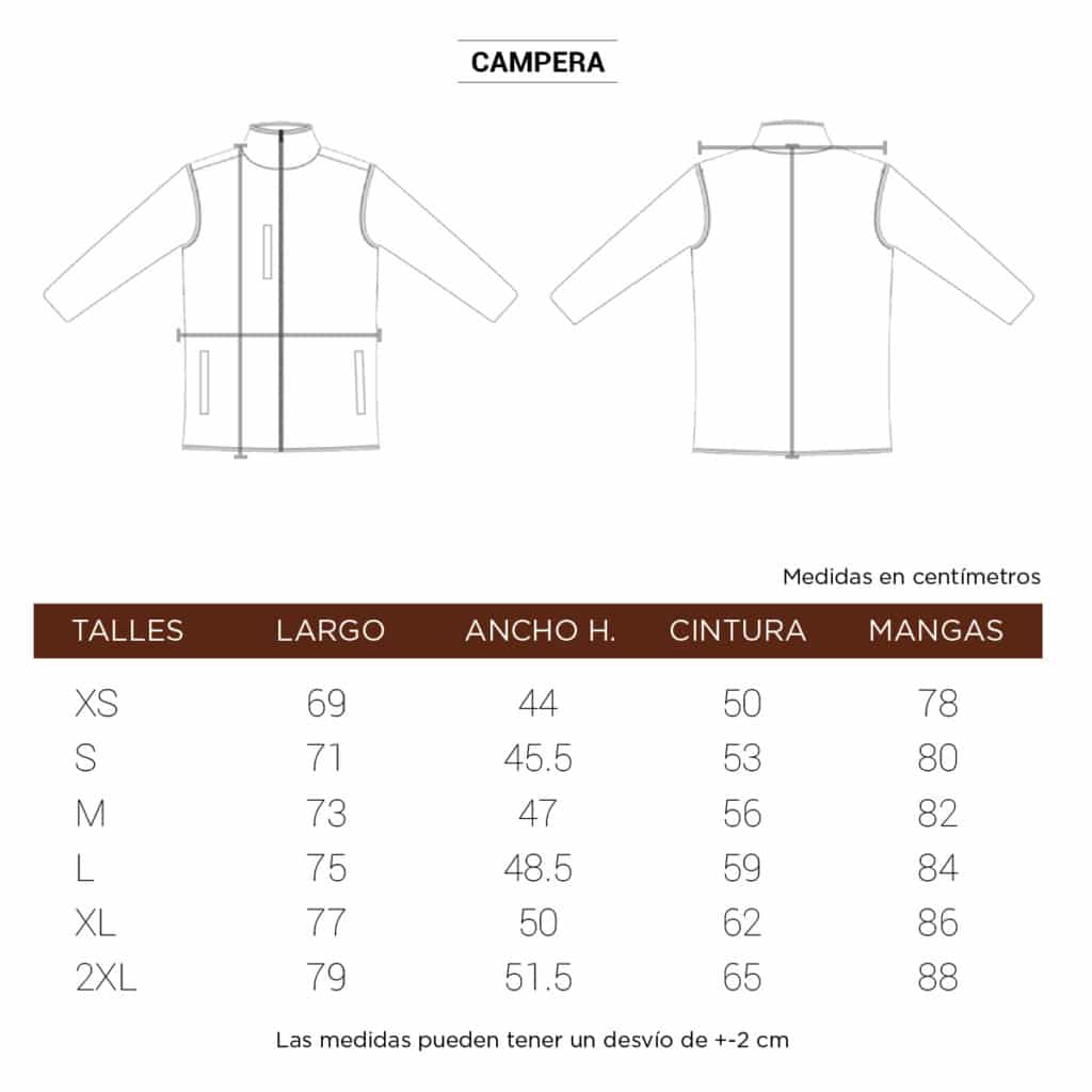 Campera Jacket Full Zipper Cardon – Print Me